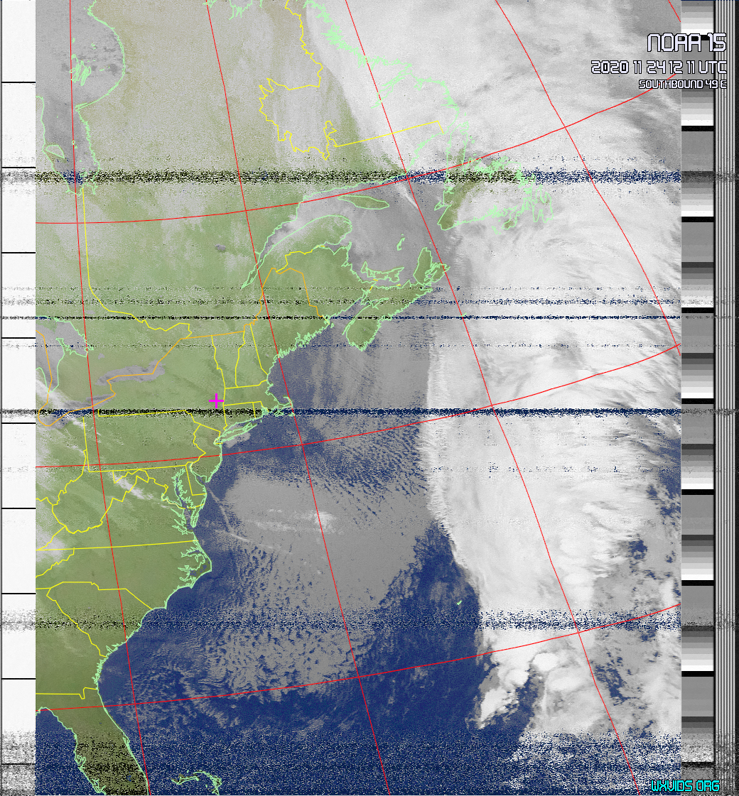 NOAA APT Satellite Images for Hudson NY, USA
